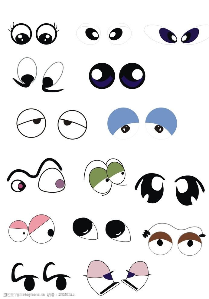 卡通动漫眼睛图片免费下载_卡通动漫眼睛素材_卡通动漫眼睛模板-图行天下素材网